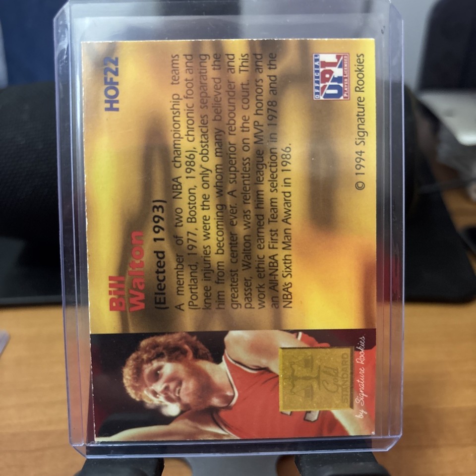 1994 Signature Rookies Gold Standard Bill Walton Auto #/2500 - On Card ...