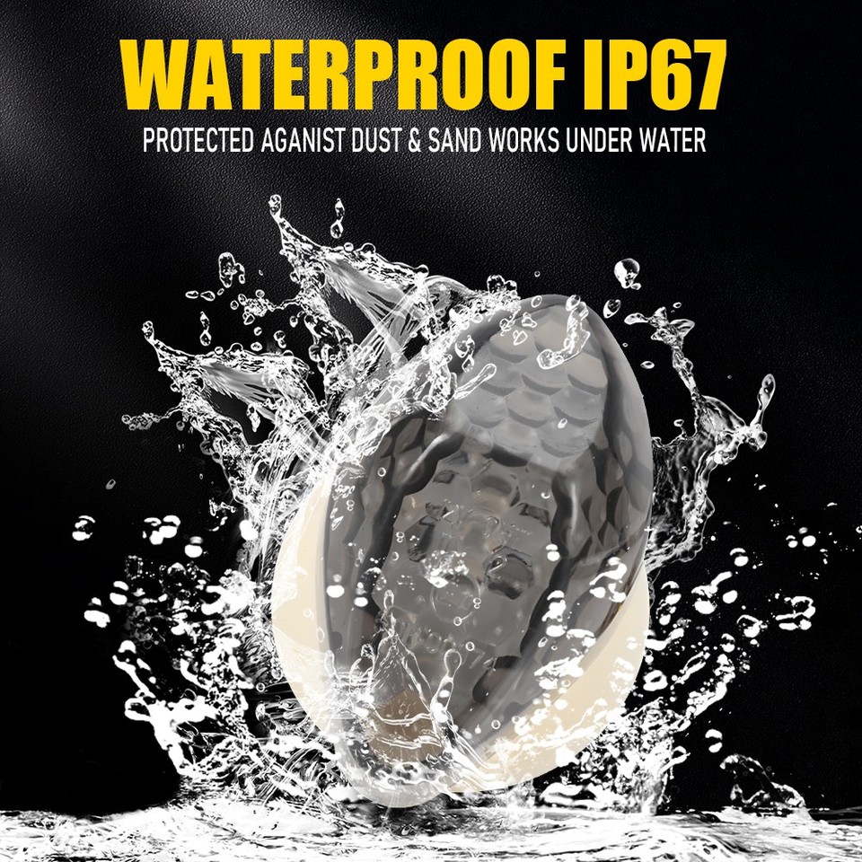 Universal 12V Motorcycle LED Flush Mount Front Turn Signal Amber Lights ...