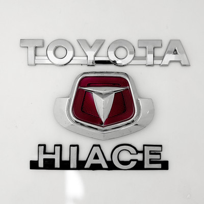 Toyota Hiace Badge Emblems (Front & Rear) For LH11 LH20 LH30 RH11 RH20 ...