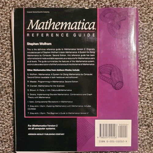 Mathematica: Reference Guide/for Mathematica Version 2 - paperback Wolfram, ... | eBay