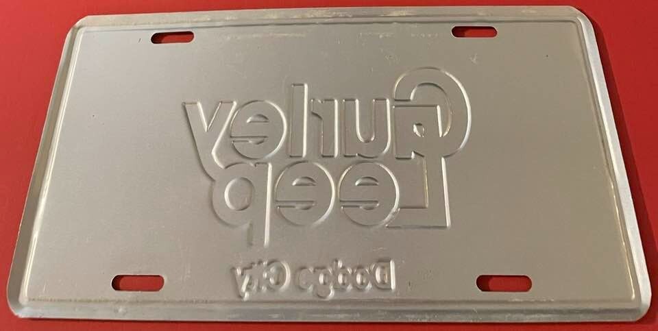 Gurley Leep Dealership Booster License Plate Dodge City Kansas | eBay