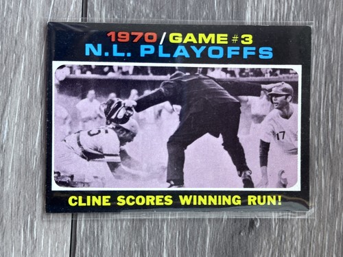 201 1970 NL Playoffs Game 3 Cline Scores Winning Run Cincinnati Reds ...