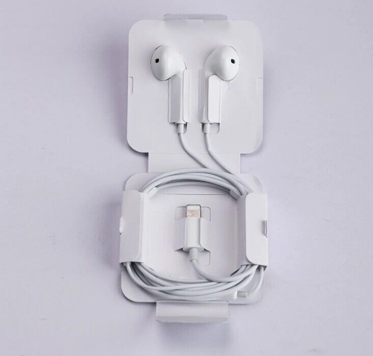 Apple Earpods - iPhone 14 13 12 Lightning Cable OEM Earbud Headphones Wired