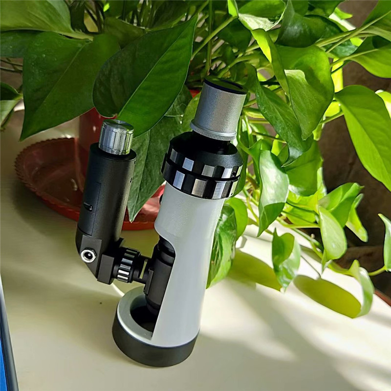 100X-400X Portable Zoom Metallographic Microscope Hand-held microscope ...