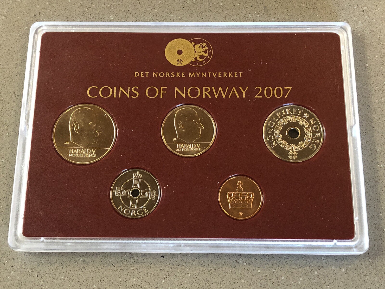 NORWAY 5 Uncirculated Coins 2007 Coin Set from the Royal Mint | eBay