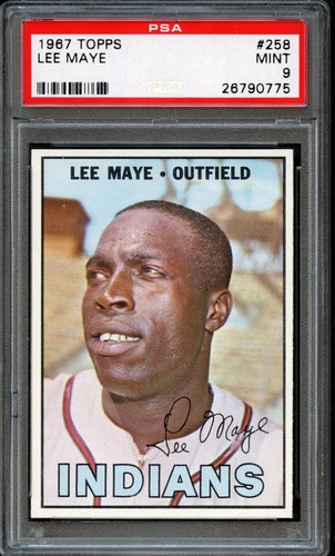 BB - 1967 Topps - #258 - Lee Maye - PSA 9 - MINT | eBay
