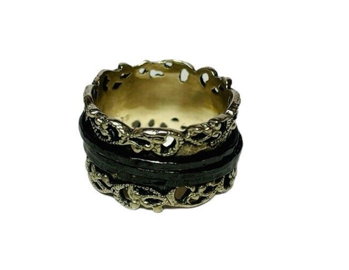 Or Paz Israel Sterling 925 Silver Floral Lace Spinner Ring Sz 8 | eBay