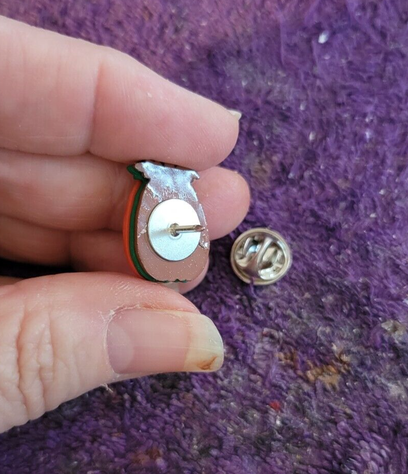 ^Halloween Tie Tack Jack O' Lantern Pumpkin Lapel Pin - 3/4" Fun & Very ...