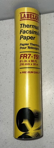 Labelon Thermal Facsimile Paper FR7-191 8.5”x98 Ft. Brand New Fax Paper ...