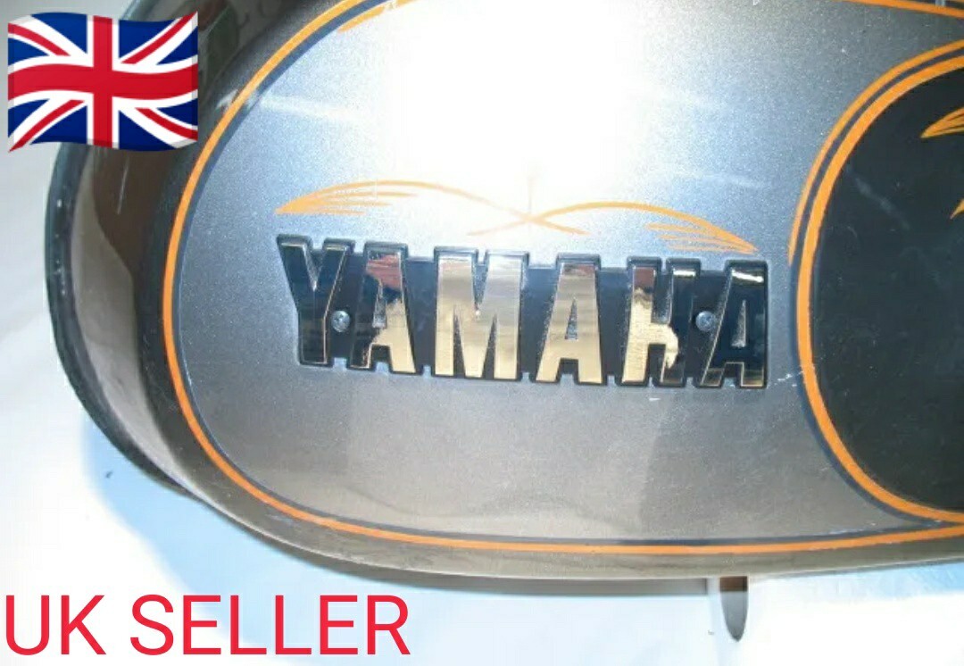 Yamaha Set of 2 Badges Chromed Emblems Decal XJ1100 XS1100 Fuel Gas ...