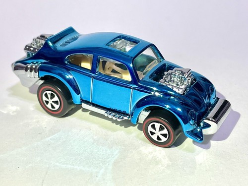 Hot Wheels “CUSTOM MADE CHROME BLUE” REDLINE EVIL WEEVIL Vw, Bug ...
