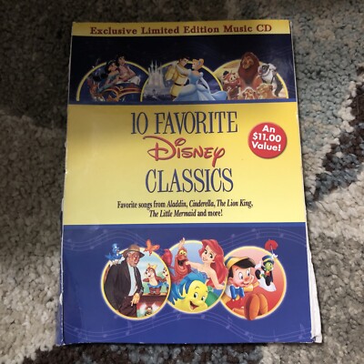 10 Favorite Disney Classics Exclusive Limited Edition CD With Packaging ...