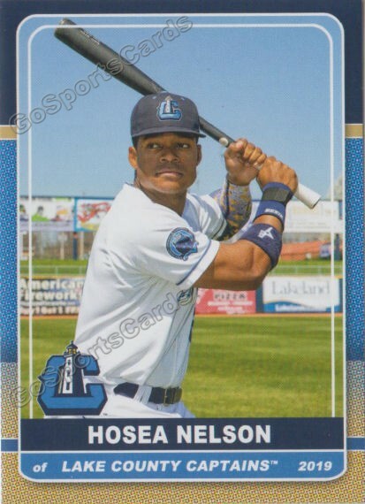 2019 Lake County Captains Hosea Nelson RC Rookie Cleveland Indians | eBay