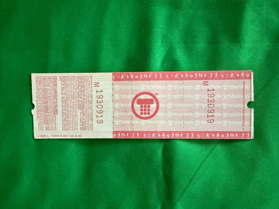 RARE UNUSED Jerry Garcia of The Grateful Dead Ticket Capitol Theatre NJ ...