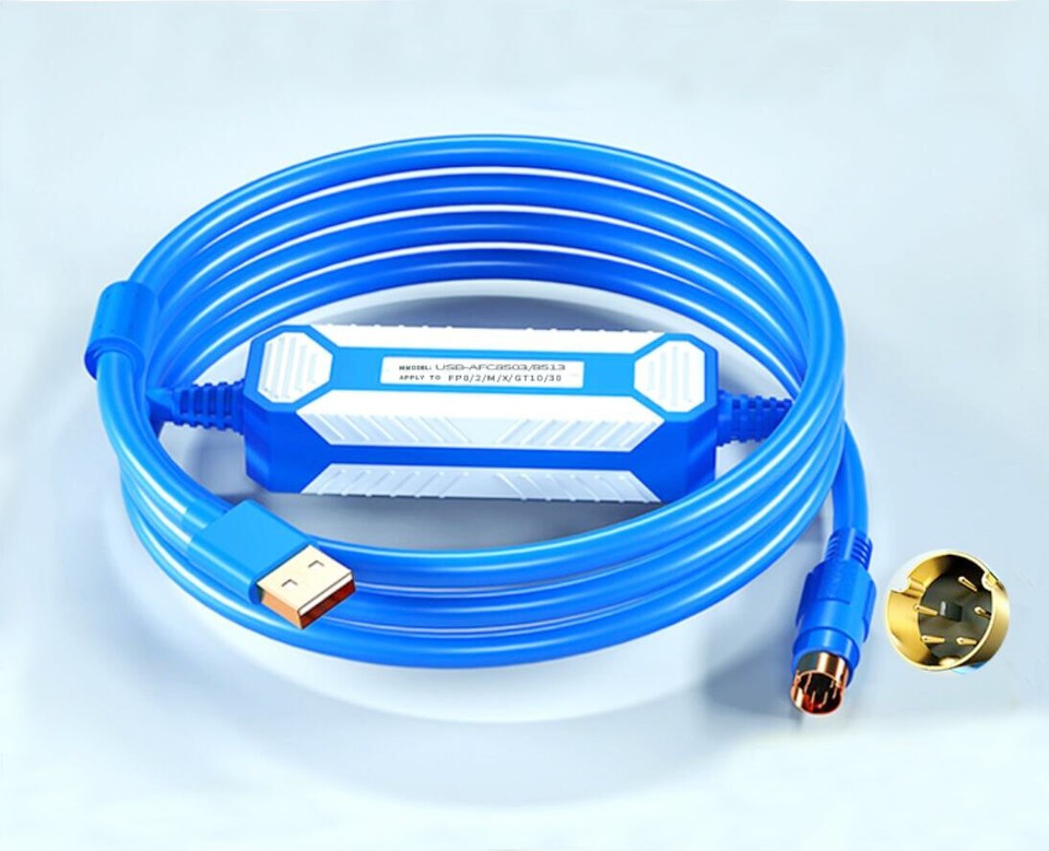 USB-AFC8513 PLC Programming Cable Data Line For Panasonic FP0 FP2 FP-X ...