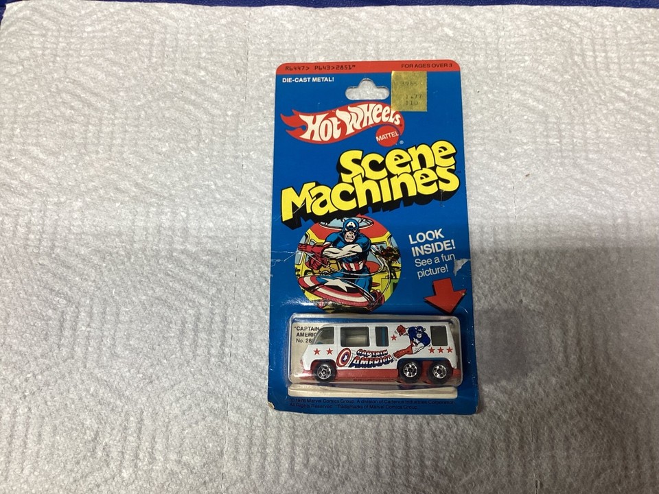 vintage HOT WHEELS 1978(SCENE MACHINES CAPTAIN AMERICA) | eBay