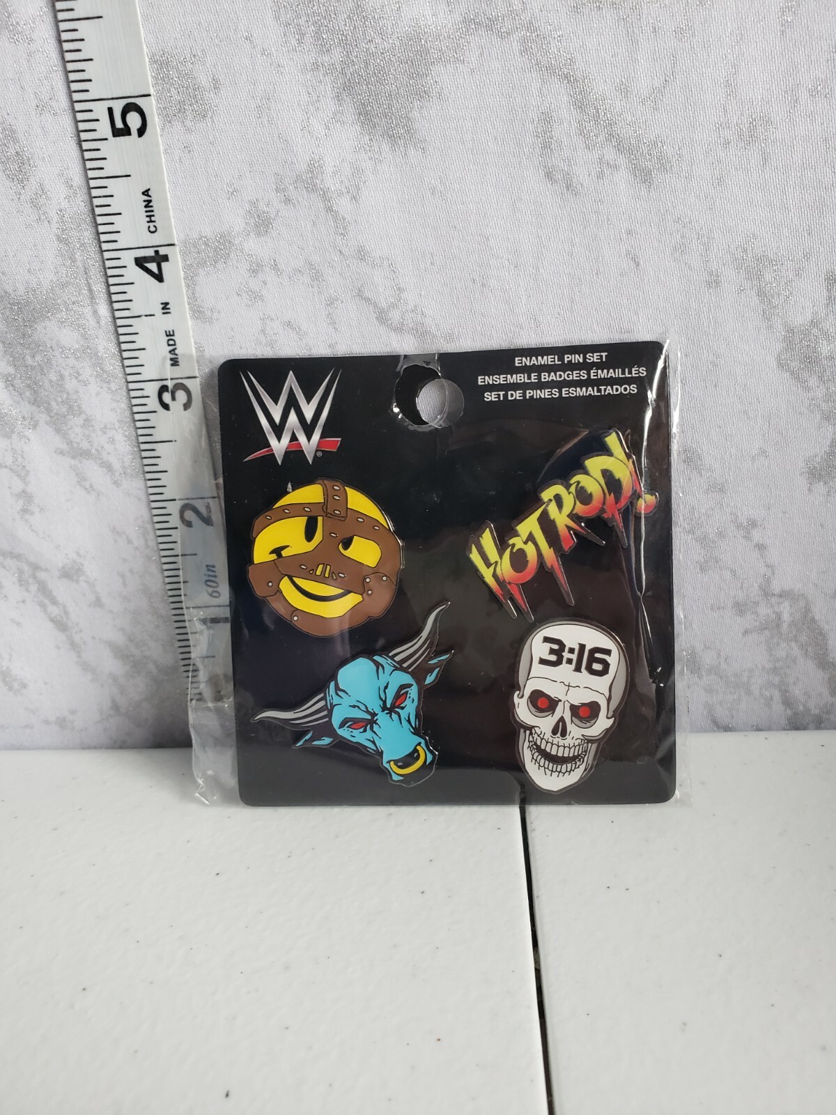 Funko WWE Enamel Pin Set Rock Stone Cold Steve Austin Mankind Roddy ...