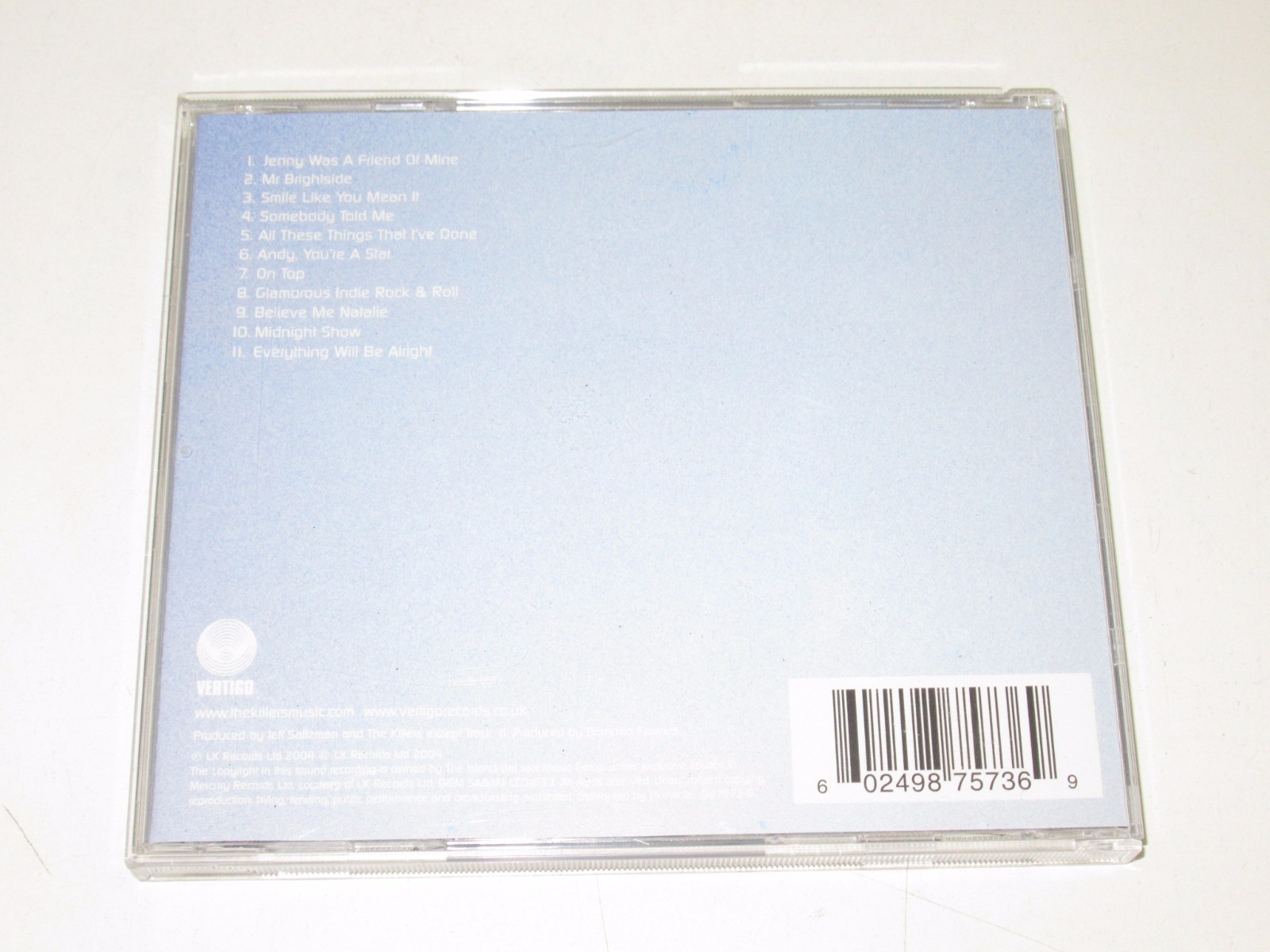 Killers / Hot Fuss (Vertigo 987573-5) CD Album | eBay