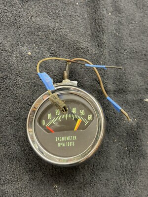 1966-1967 Chevrolet Chevelle Tachometer & Cup Set w/ 5000 RPM Red Line ...