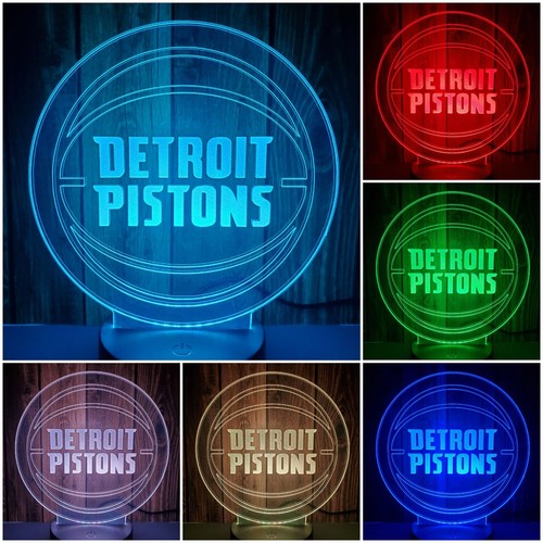 Detroit Pistons 3D LED Lamp | eBay