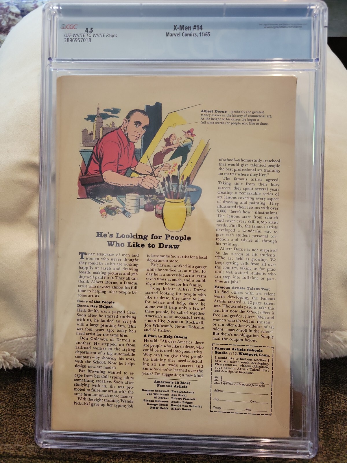 Marvel Comics X-men 14 CGC 4.5 Among us Stalk The Sentinels | eBay