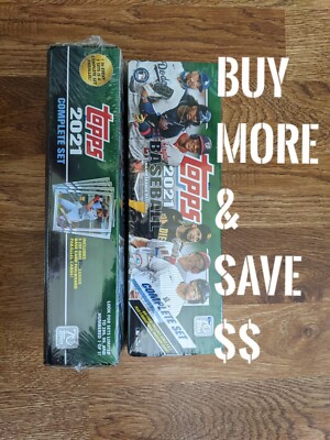 2021 Topps MLB Baseball Complete Factory Sealed Set Green box Walmart ...