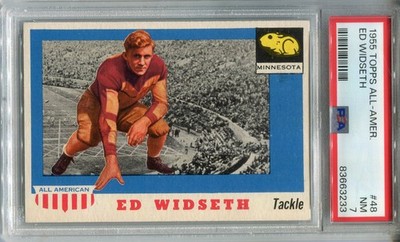 1955 Topps All-American #48 Ed Widseth PSA 7 NM Minnesota | eBay