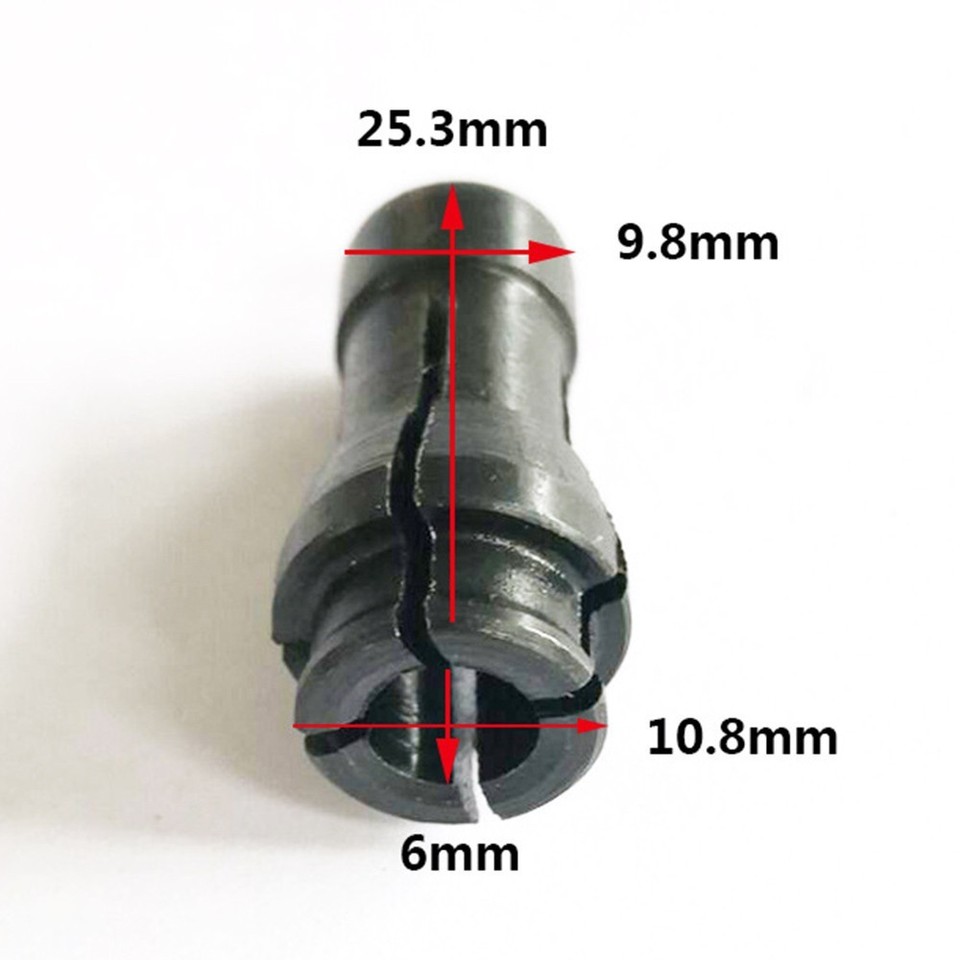 2pc 6mm Electric Crusher Chuck Nut Power Tool Clamping Grinding Head 25 ...