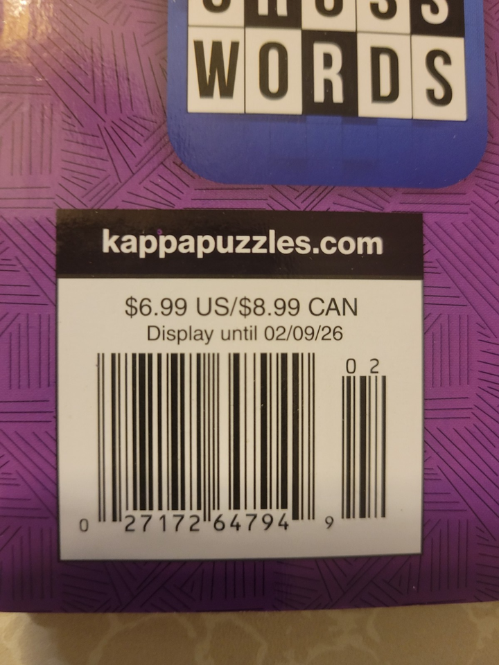 KAPPA Collector's Variety Puzzles & Crossword-Jan 26 Issue-60+ kinds of ...