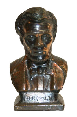 2.5" Bronze Die Cast Abe Abraham Lincoln Bust "New Salem, IL ...