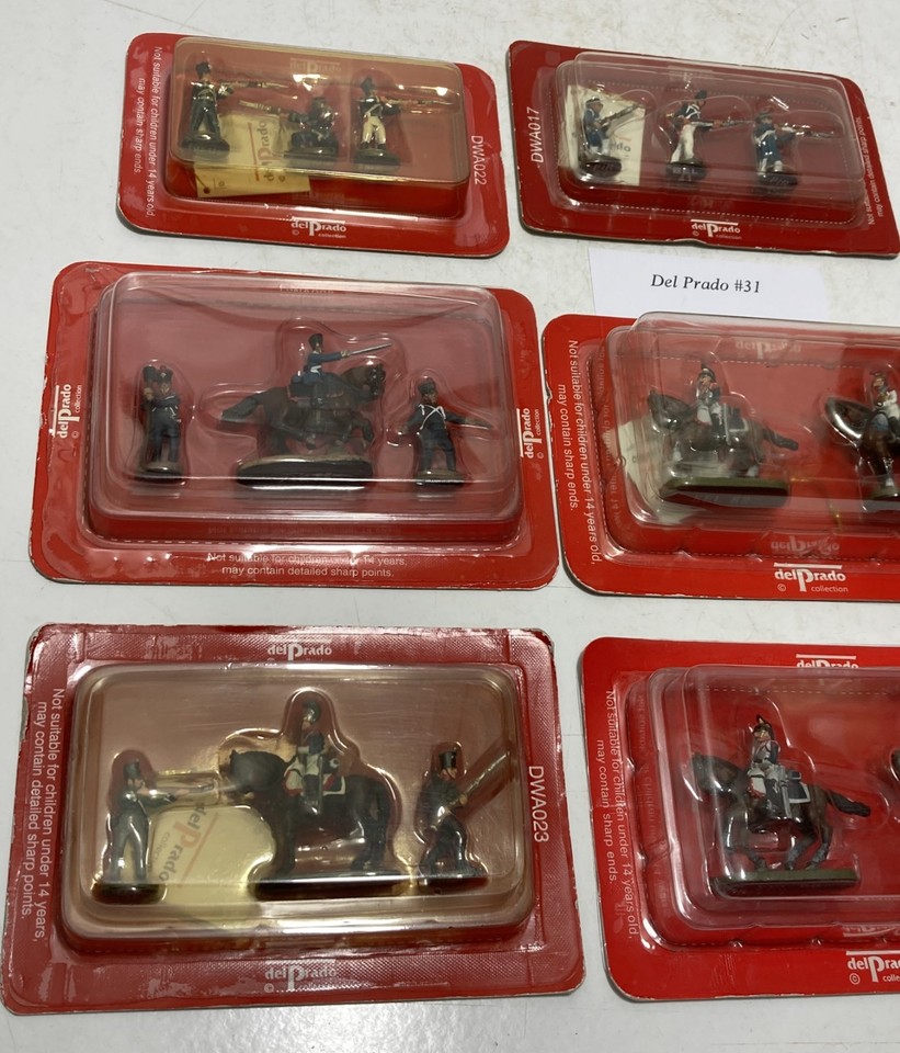 Del Prado Relive Waterloo Soldiers 28mm Lead Painted Figures Napoleonic ...