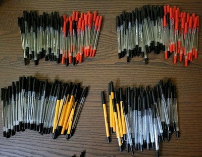 Job Lot Of 50 standard ball point Pens. Black Red. Office School Chef ...