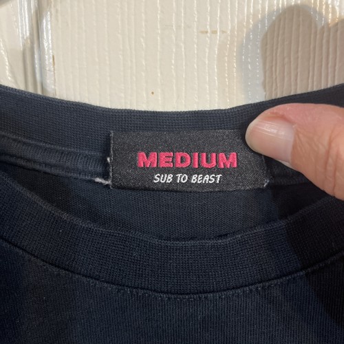 Mr Beast T-Shirt Fuzzy/Carpet Logo Mens Size MEDIUM Black Embroidered ...