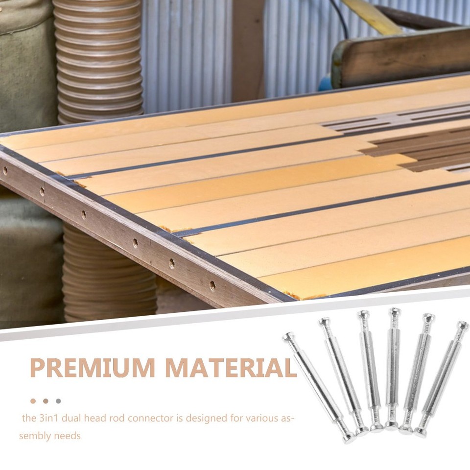 10 Sets Furniture Panel Fittings Cam Lock Connectors Double Bolts ...