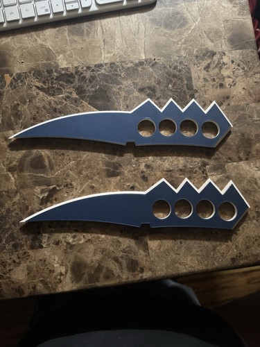 Chakra Daggers Asuma Sensai Naruto Anime Cosplay Sword Blade 3D Printed ...