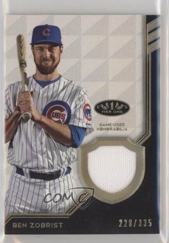 2018 Topps Tier One Tier One Relics /335 Ben Zobrist #T1R-BZ | eBay