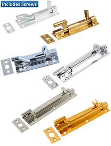 Necked Cranked Barrel Bolt Crank Security Sliding Shoot Door Gate ...