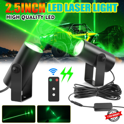 2X Whipless Laser Whip Light Kit Strobe w/Remote Multi-Function UTV ATV ...