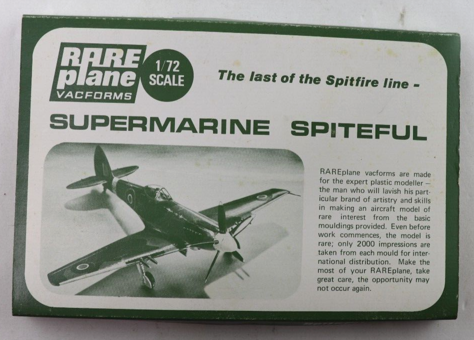 Vintage Rare Plane Vacforms 1987 RP02009 1/72 Scale Supermarine ...
