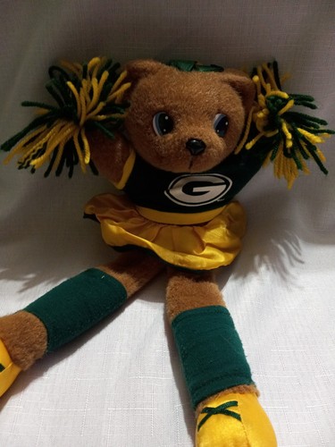GREEN BAY PACKER CHEERLEADER DOLL PLUSH STUFFED TOY DOLL | eBay