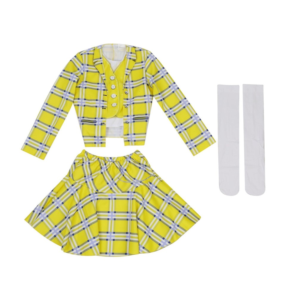 Kids Film Clueless Cher Horowitz Dress Suit School Uniform College ...
