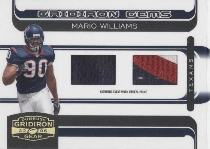 2006 Donruss Gridiron Gear - Gridiron Gems Mario Williams #227 Rookie ...