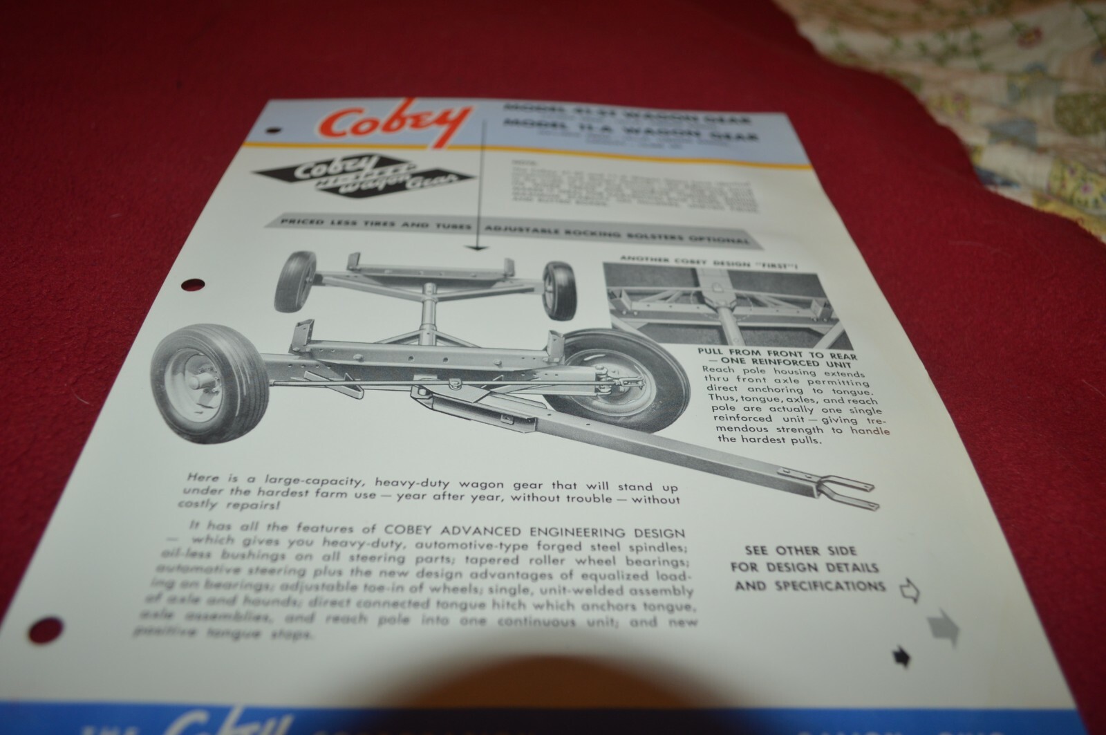 Cobey 41-ST 11-A Running Gear Dealer's Brochure AMIL15 | eBay