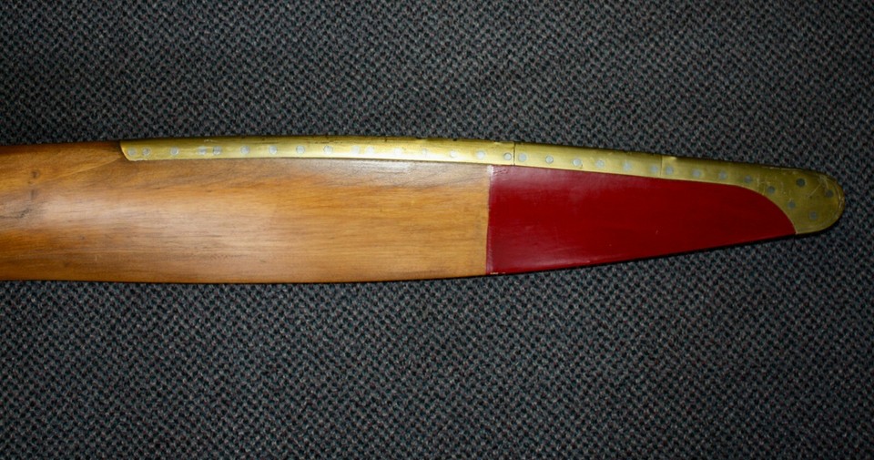 PROPELLER Authentic Wood 72-1/2” Airplane Propeller with Red Tips ...