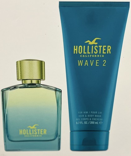 Hollister California Wave 2 Hair And Body Wash And Cologne 3.4 Oz Gift ...