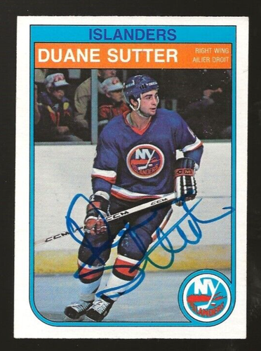 1982-83 O-PEE-CHEE Duane Sutter Autographed Card #212 Islanders | eBay