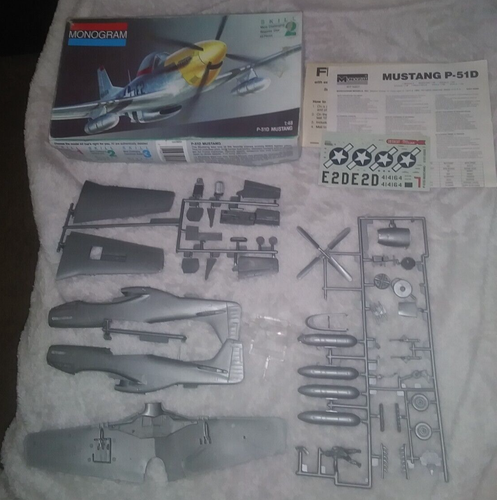 Monogram Mustang P-51D 1:48 Scale Model Kit Model 5207 | eBay