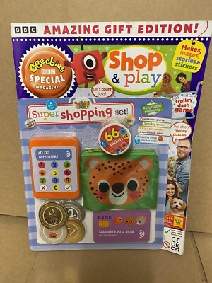 children's magazine cbeebies shop & play issue 173 with super shopping ...