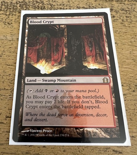 MTG Blood Crypt Land Swamp Mountain Wizards Of the Coast SINGLE Card | eBay