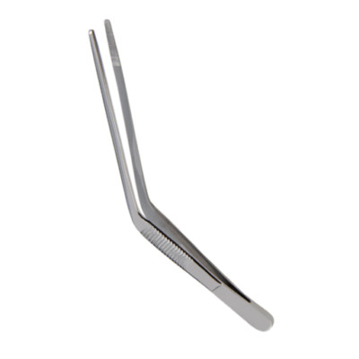 Wilde Dressing Forceps, 5", Angular, Serrated Tips, Premium German ...